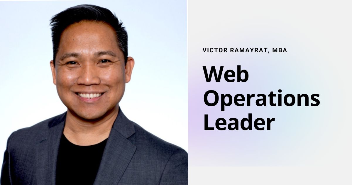 Victor Ramayrat, MBA - GTM Web Operations professional.